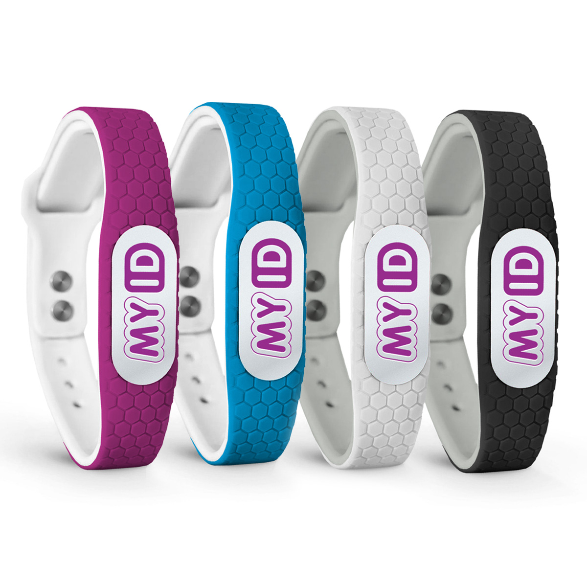 MY ID armbånd fra Label King. Et behageligt armbånd. FRI fragt.